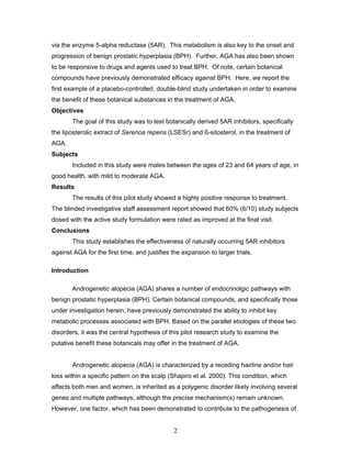 Hair Genesis Hair Loss Treatment - A natural solution to Male Pattern ...