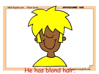 Hairstyles Descriptions ESL for Kids Learning | PPT