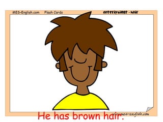 Hairstyles Descriptions ESL for Kids Learning | PPT