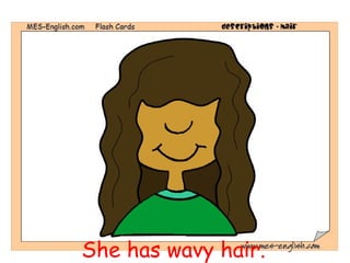 Hairstyles Descriptions ESL for Kids Learning | PPT