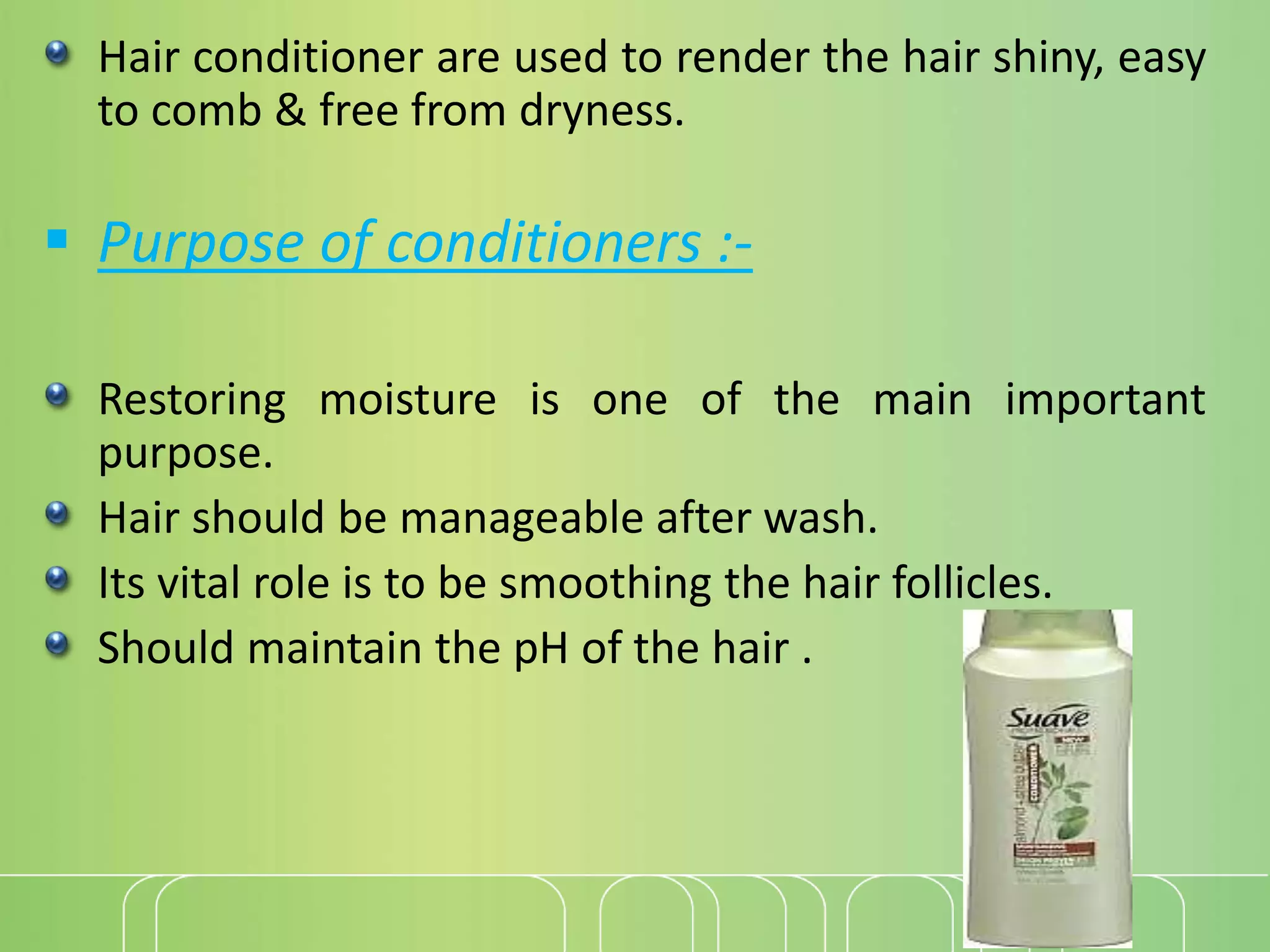 Hair tonics and conditioners | PPTX