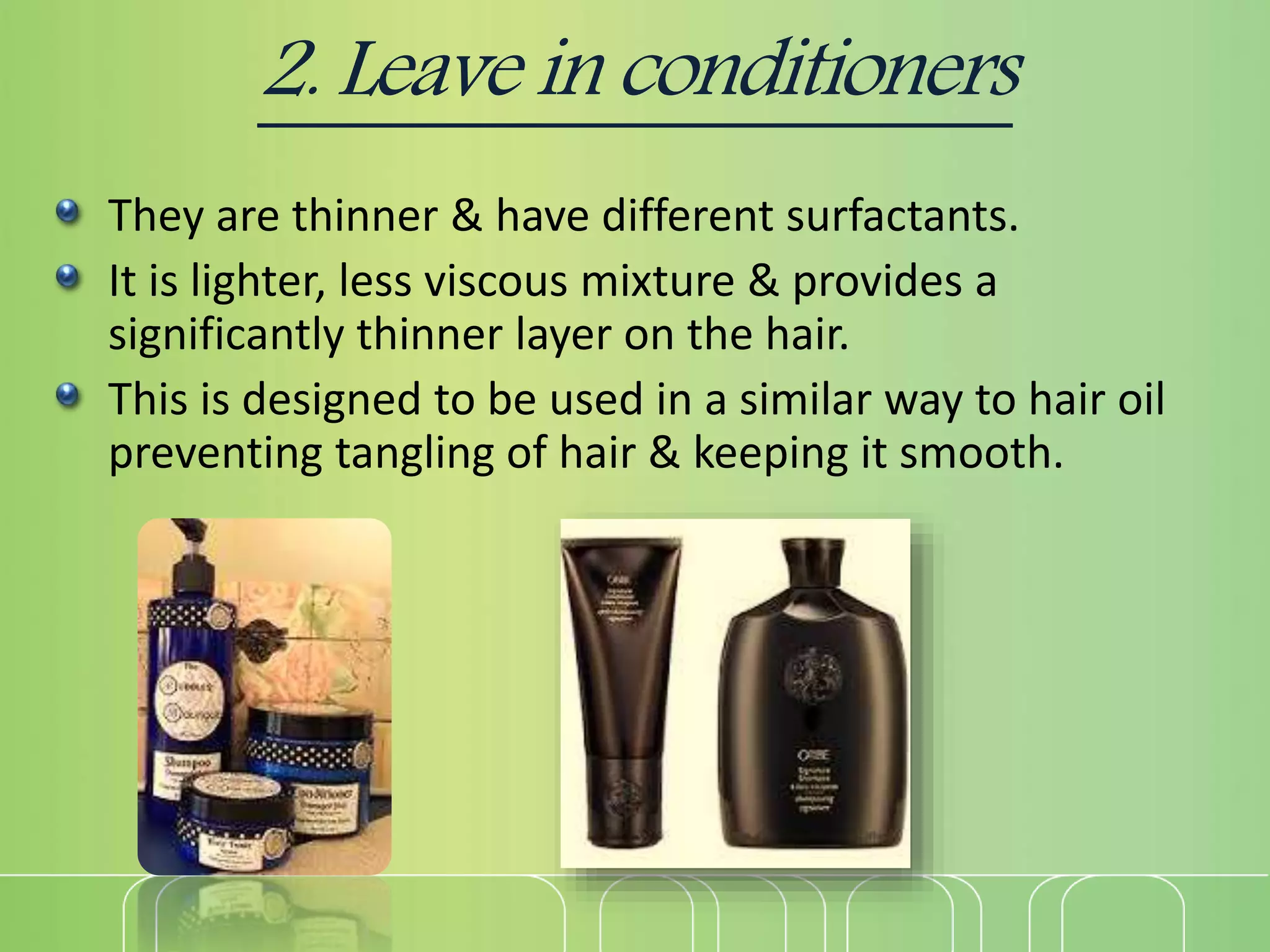 Hair tonics and conditioners | PPTX