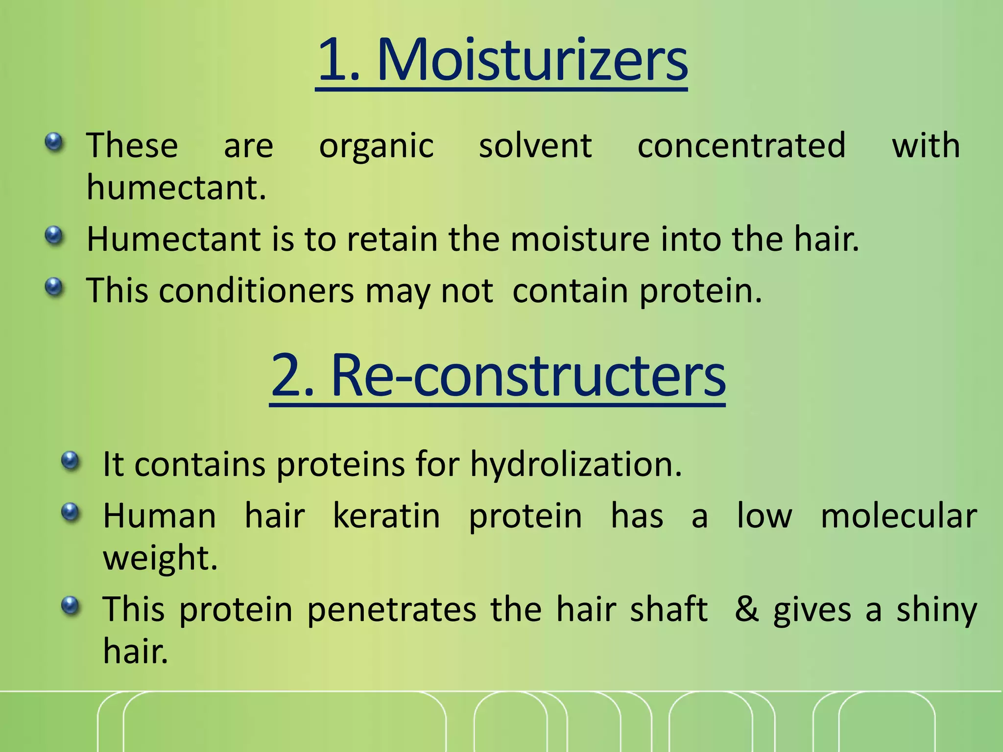 Hair tonics and conditioners | PPTX