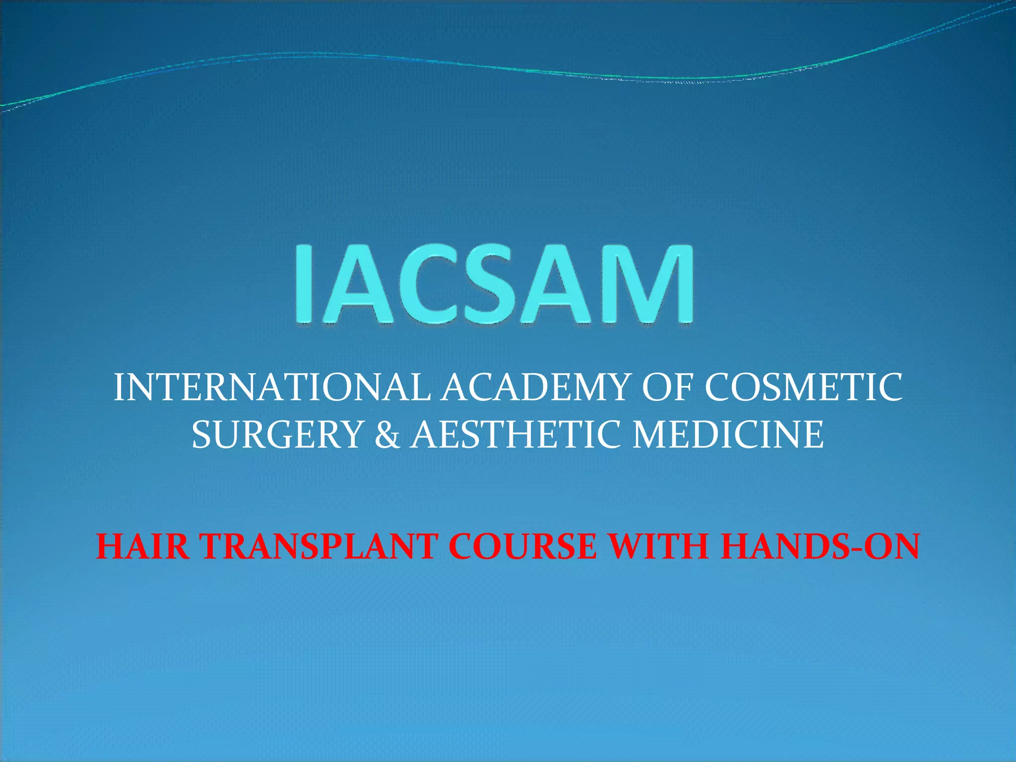Hair Transplant Course | PPT | Skin and Dermatology | Diseases and ...