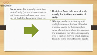 Hair transplant surgery | PPTX