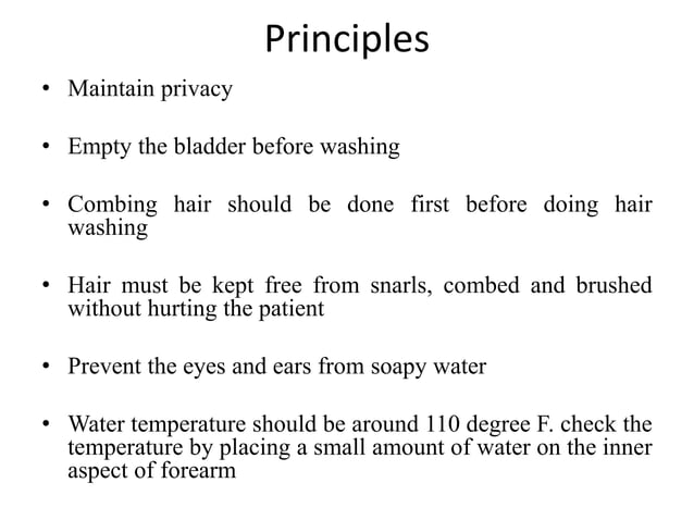 Hair wash, Fundamentals of Nursing | PPTX | Hair Care | Beauty