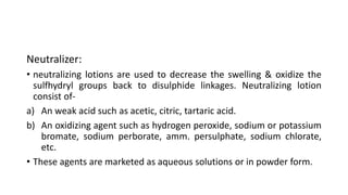 HAIR WAVING and their types, methods.pptx