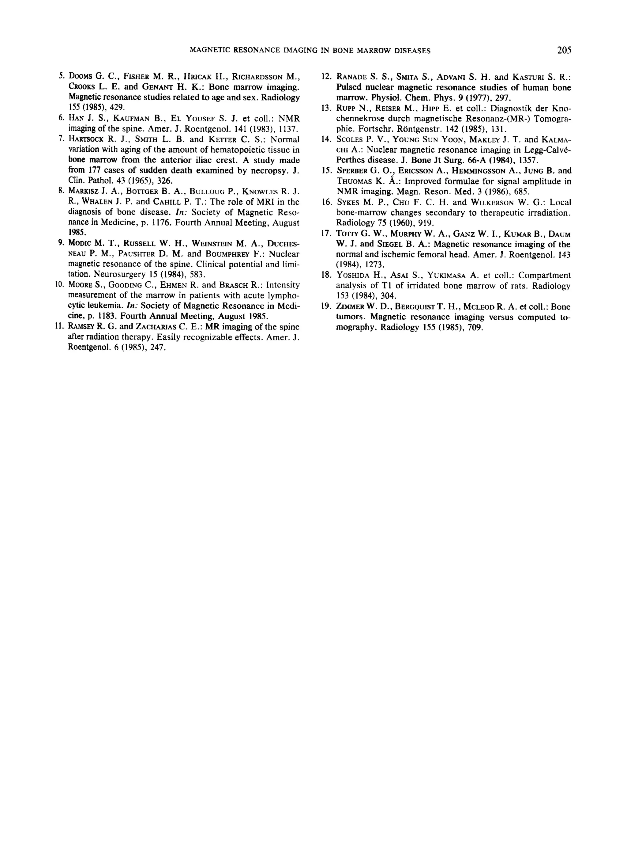 Hairy cell leukemia and magnetic resonance imaging in diffuse malignant ...