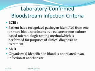 central line related blood stream infection | PPT