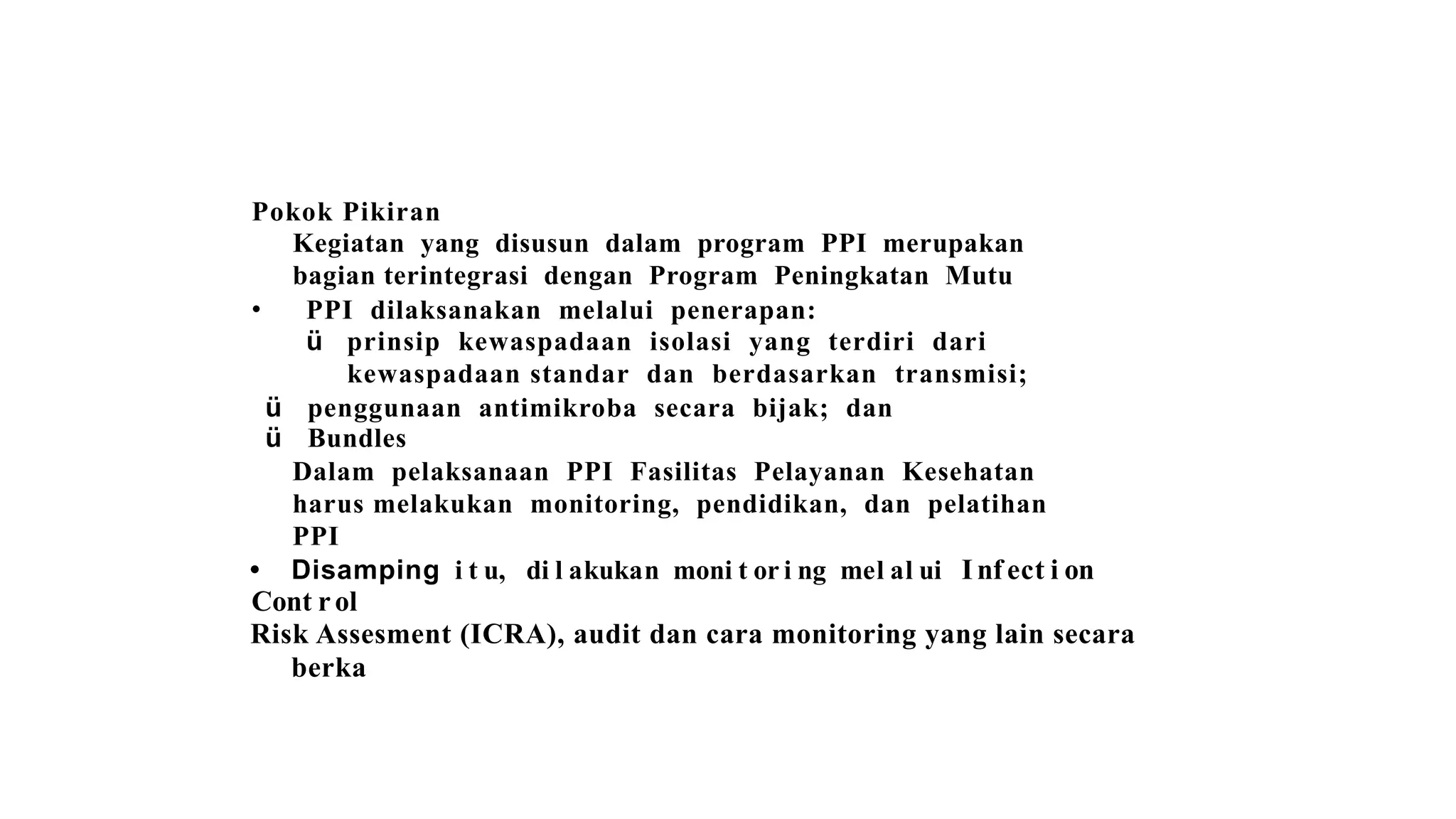 HAIs - PROGRAM PPI- KEBIJAKANA PEMERINTAH | PPTX