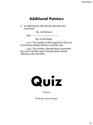 HAI Surveillance Definitions and Standardizations | PDF