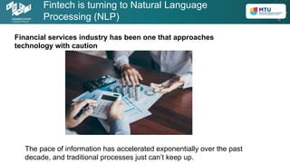 How NLP is reshaping Fintech | PPT
