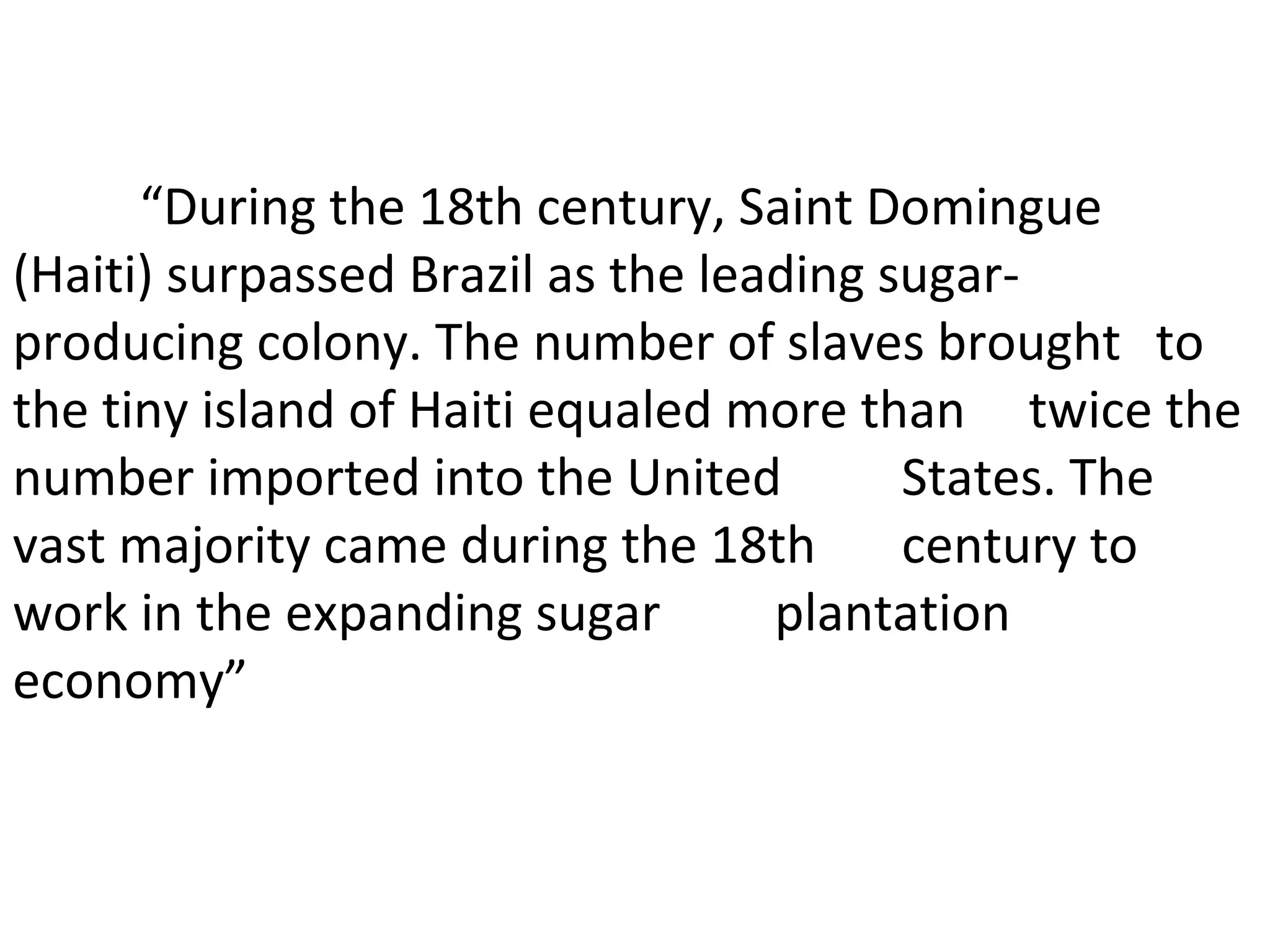 Haiti: History and Hope | POT