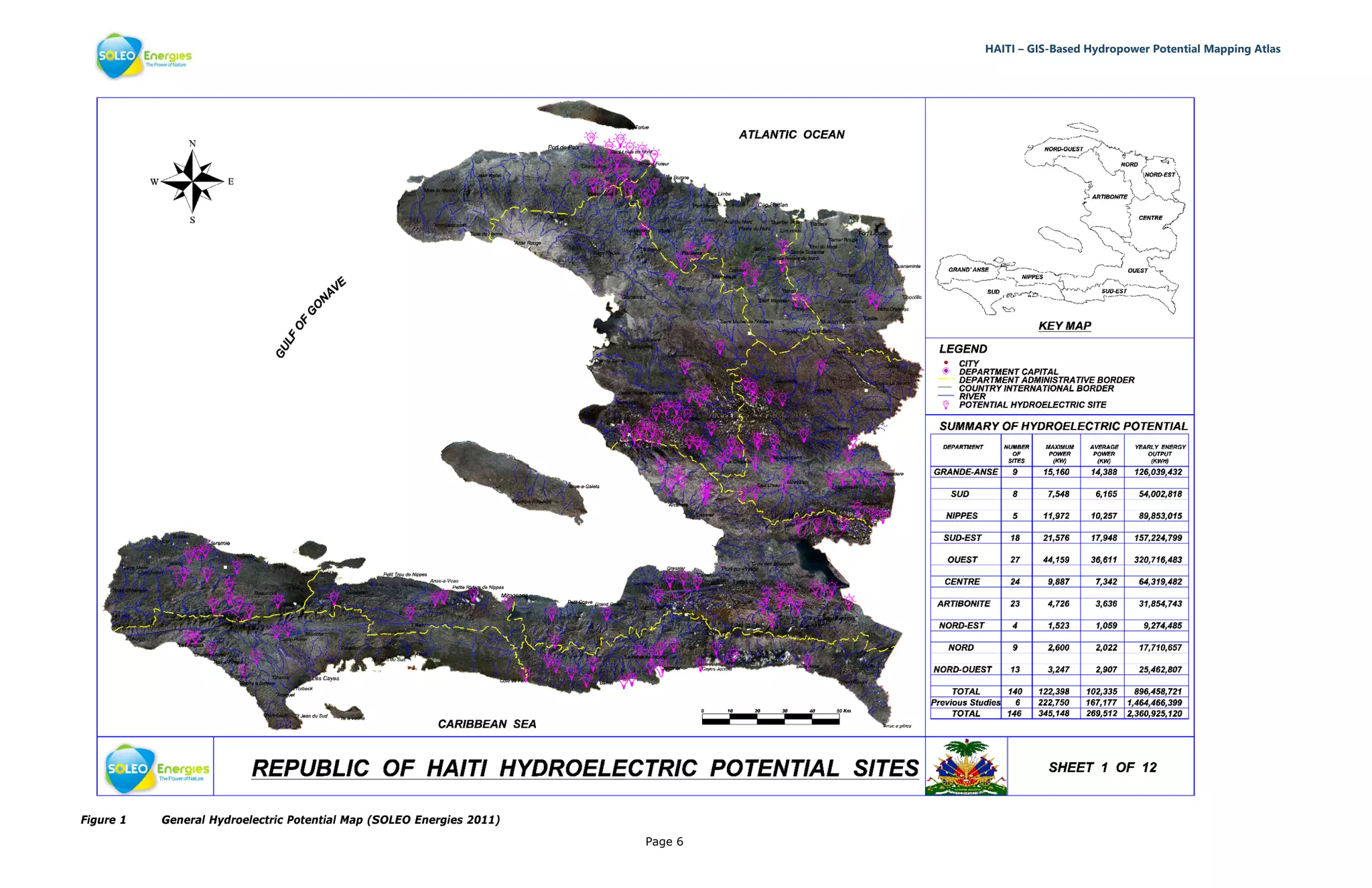 Haiti GIS-Based Hydropower Potential Mapping Atlas | PDF