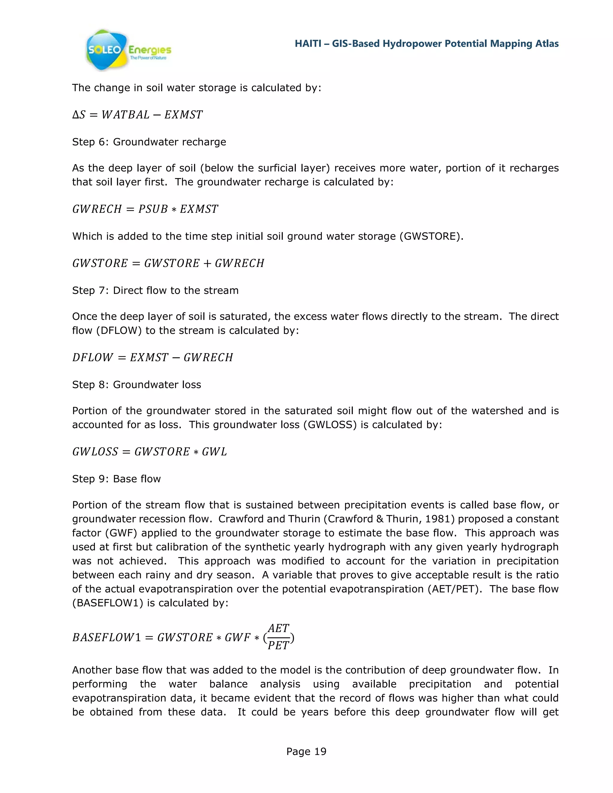 Haiti GIS-Based Hydropower Potential Mapping Atlas | PDF