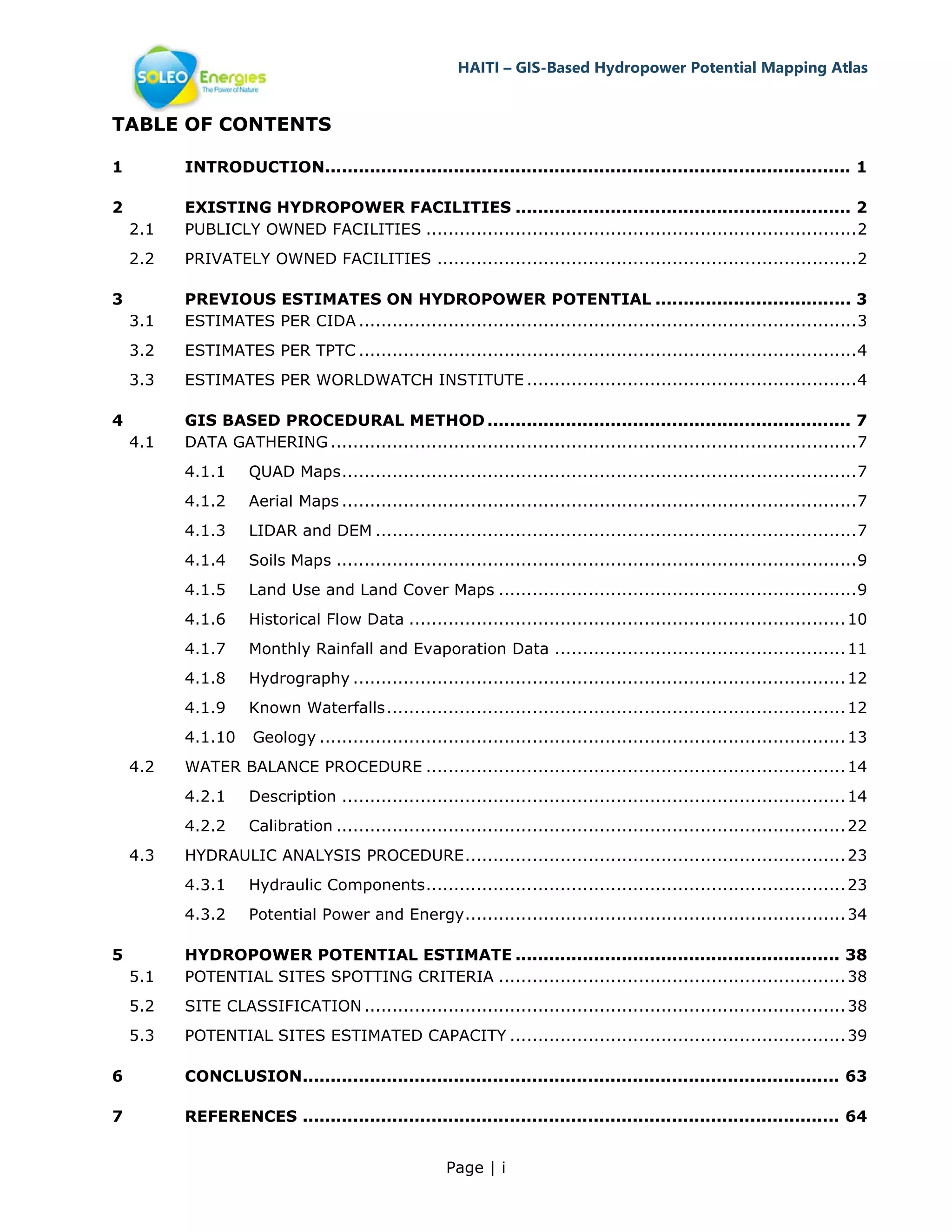 Haiti GIS-Based Hydropower Potential Mapping Atlas | PDF
