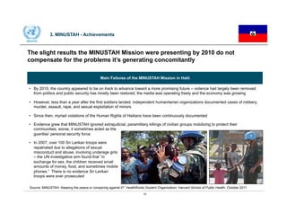Haiti - MINUSTAH | PDF