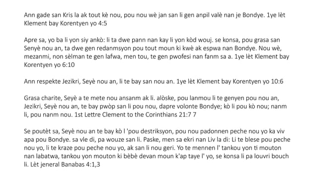Haitian Creole (Kreyòl Ayisyen) - The Precious Blood of Jesus Christ ...
