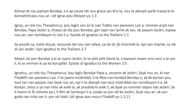 Haitian Creole (Kreyòl Ayisyen) - The Precious Blood of Jesus Christ ...