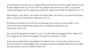 Haitian Creole (Kreyòl Ayisyen) - The Precious Blood of Jesus Christ ...