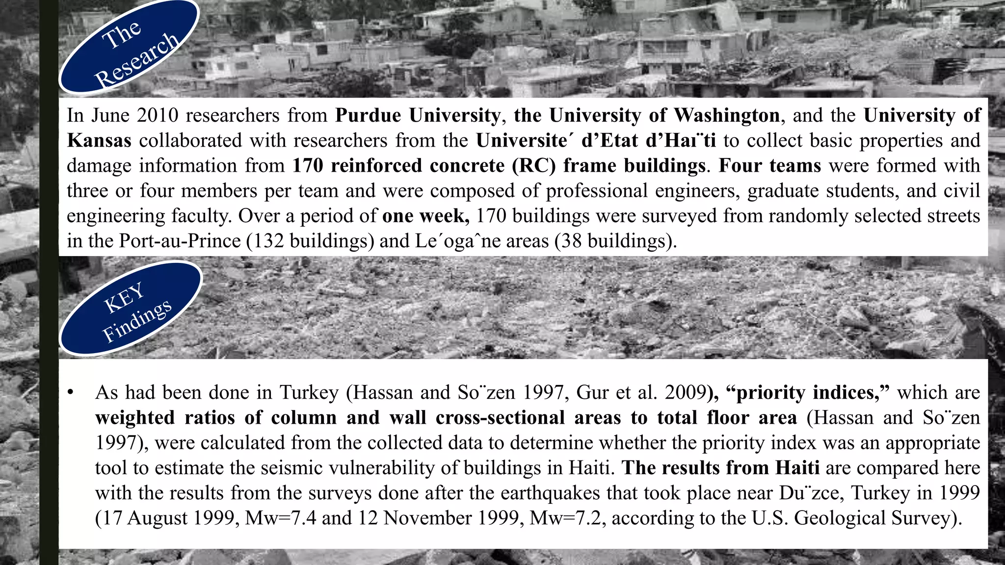 Haitian Earthquake 2010: Seismic Vulnerability and Reinforced Concrete ...