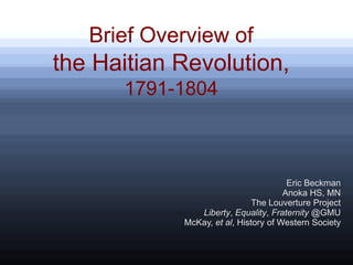 Haitian Revolution Timeline