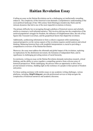 Haitian Revolution Essay.pdf