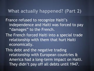 Haitian revolution role play | PPT