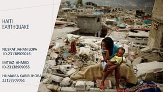 The Sufferings of people of Haiti on a broad prospect | PPT