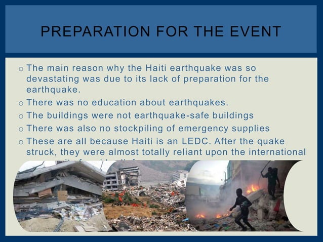 Haiti earthquake case study | PPTX | Geography | Science