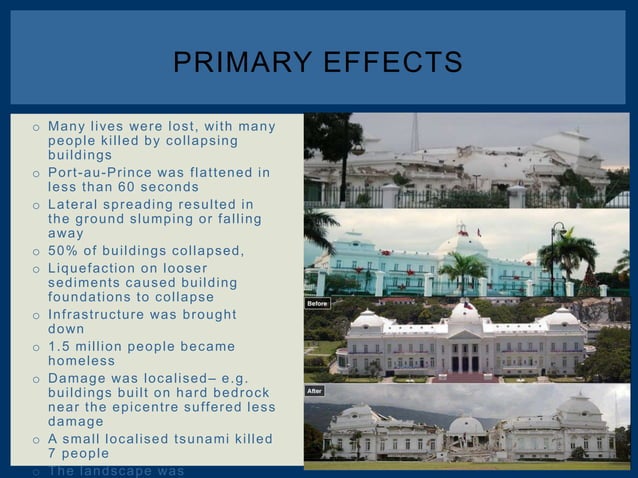 Haiti earthquake case study | PPTX | Geography | Science