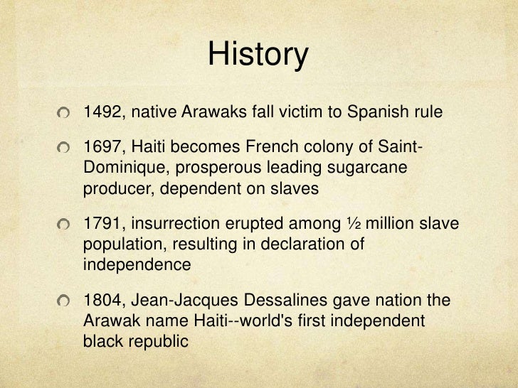 Haiti history
