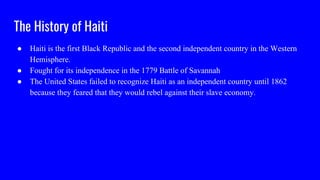 Country Report: Haiti | PPT