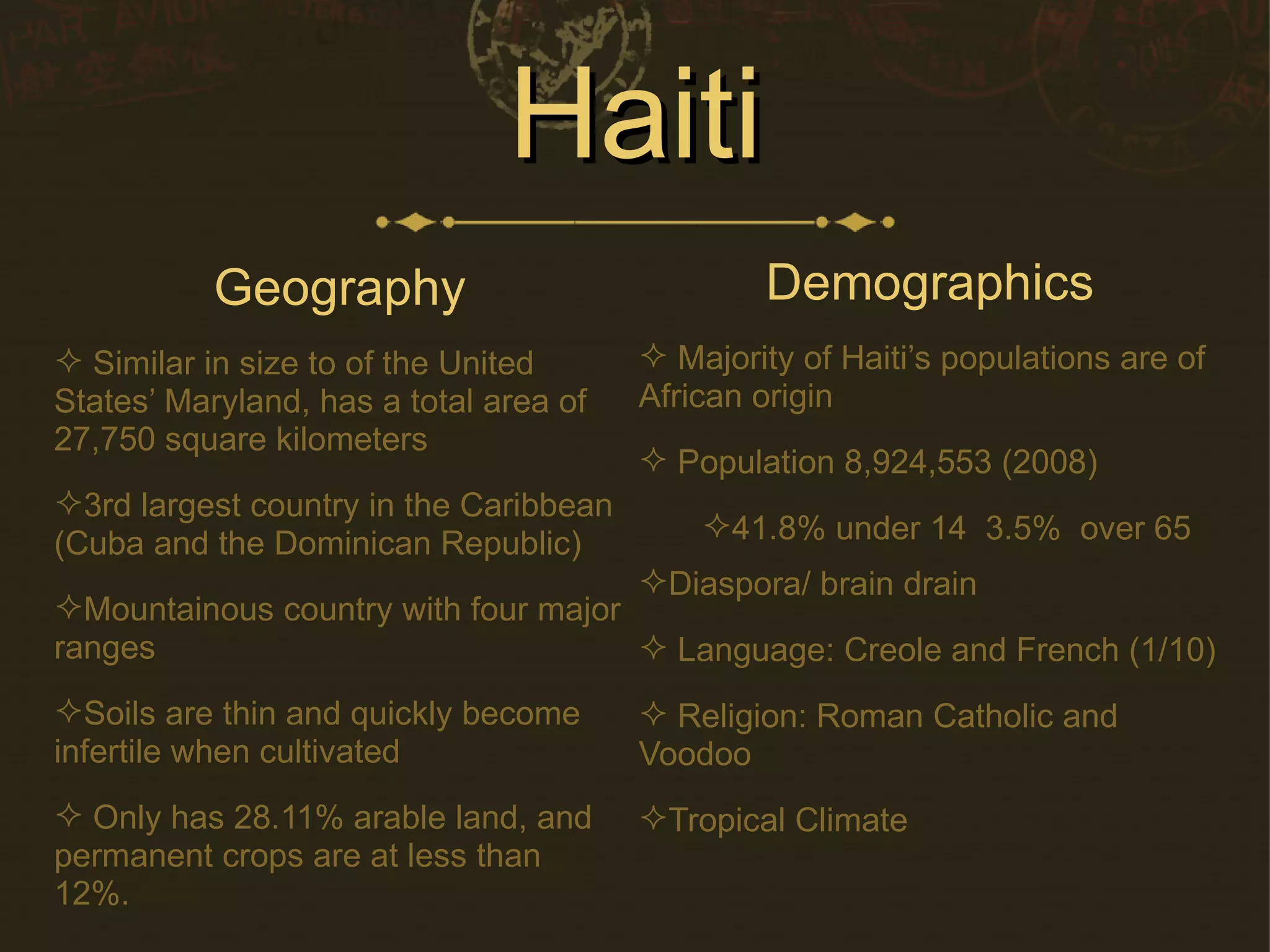 Haiti Presentation | PPT