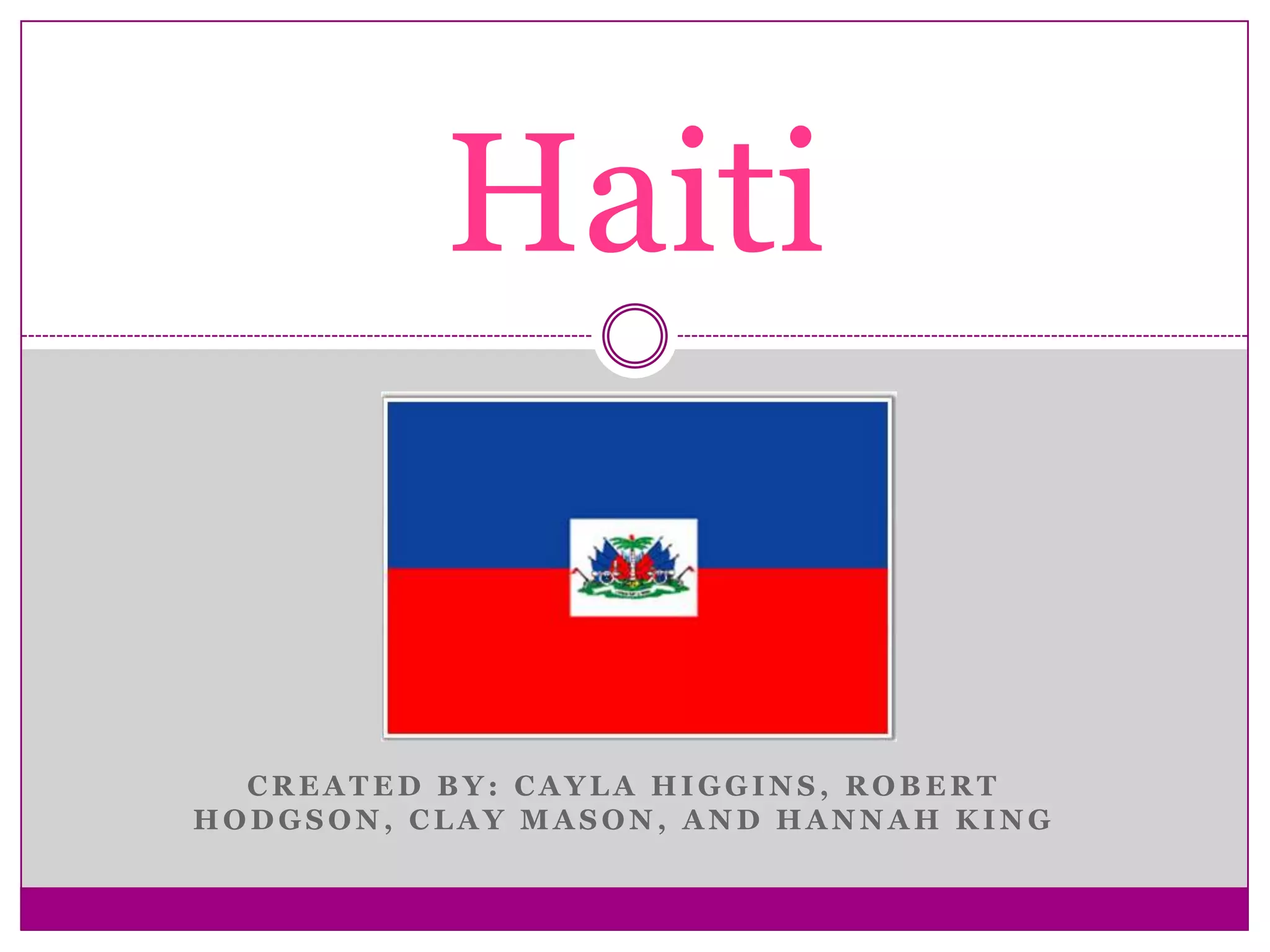 Haiti presentation | PPTX