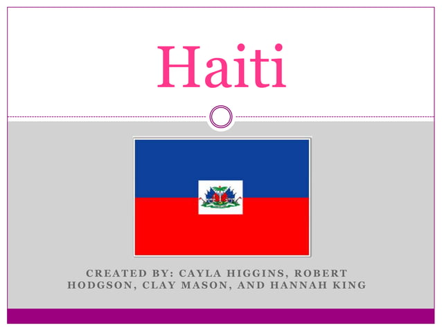 Haiti presentation | PPTX