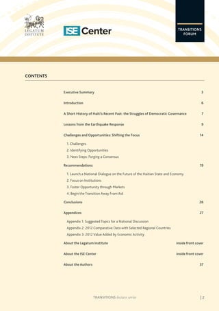 Escaping the Crisis Trap: New Options for Haiti | PDF