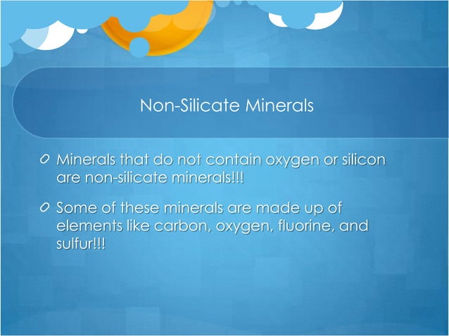 Haiway's silicate and non silicate mineral presentation | PPTX ...