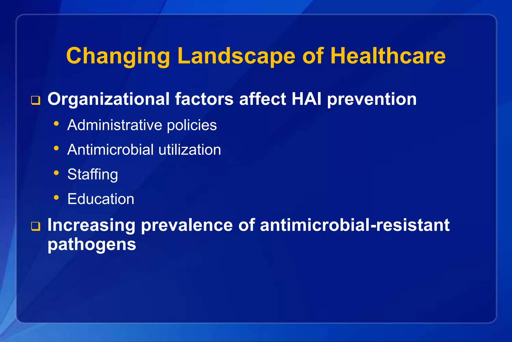 Healthcare-associated Infections Winnable Battle presentation | PPTX