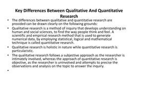 What is the difference and similarity between qualitative and ...