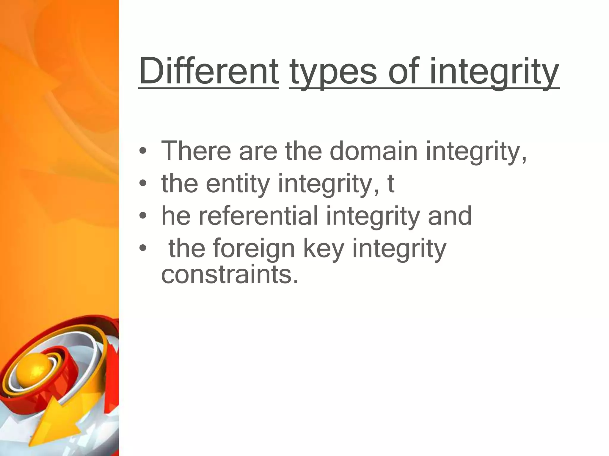 integrity constraints | PPTX