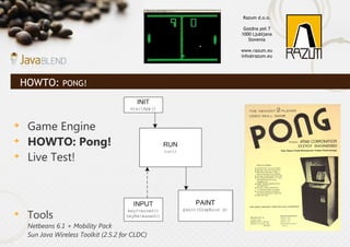 [Hajdukovic] Developing J2ME games for mobile phones | PPT