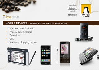 [Hajdukovic] Developing J2ME games for mobile phones | PPT