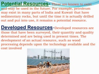 Resources and Development | PPTX