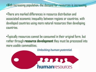 Resources and Development | PPTX