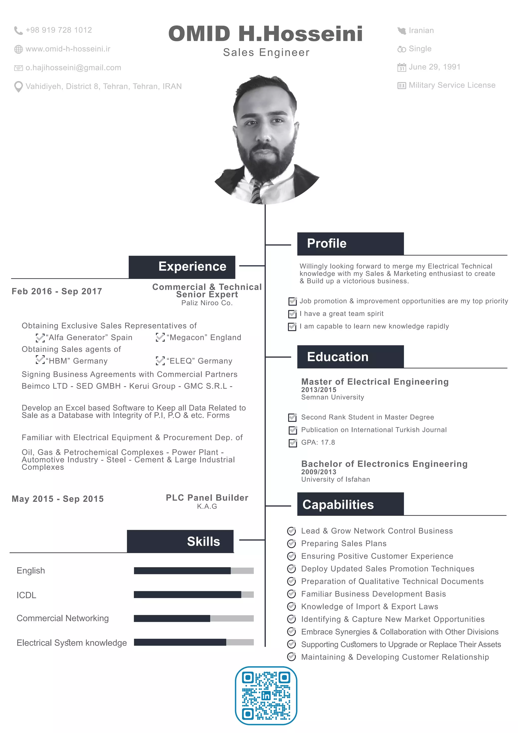 Omid Haji Hosseini CV & Profile | PDF