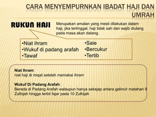 Haji dan umrah | PPTX