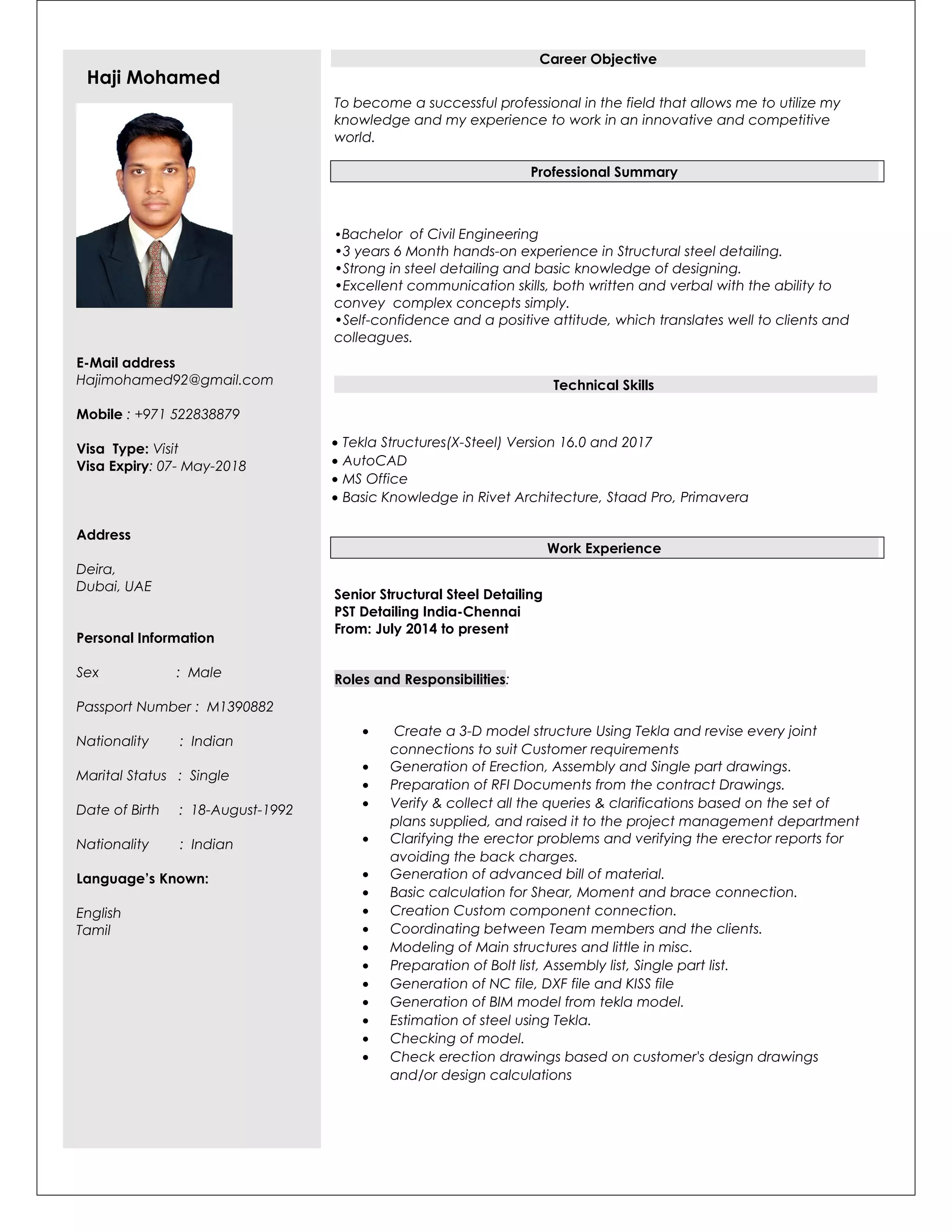 Haji mohamed (steel detailer) new | DOC