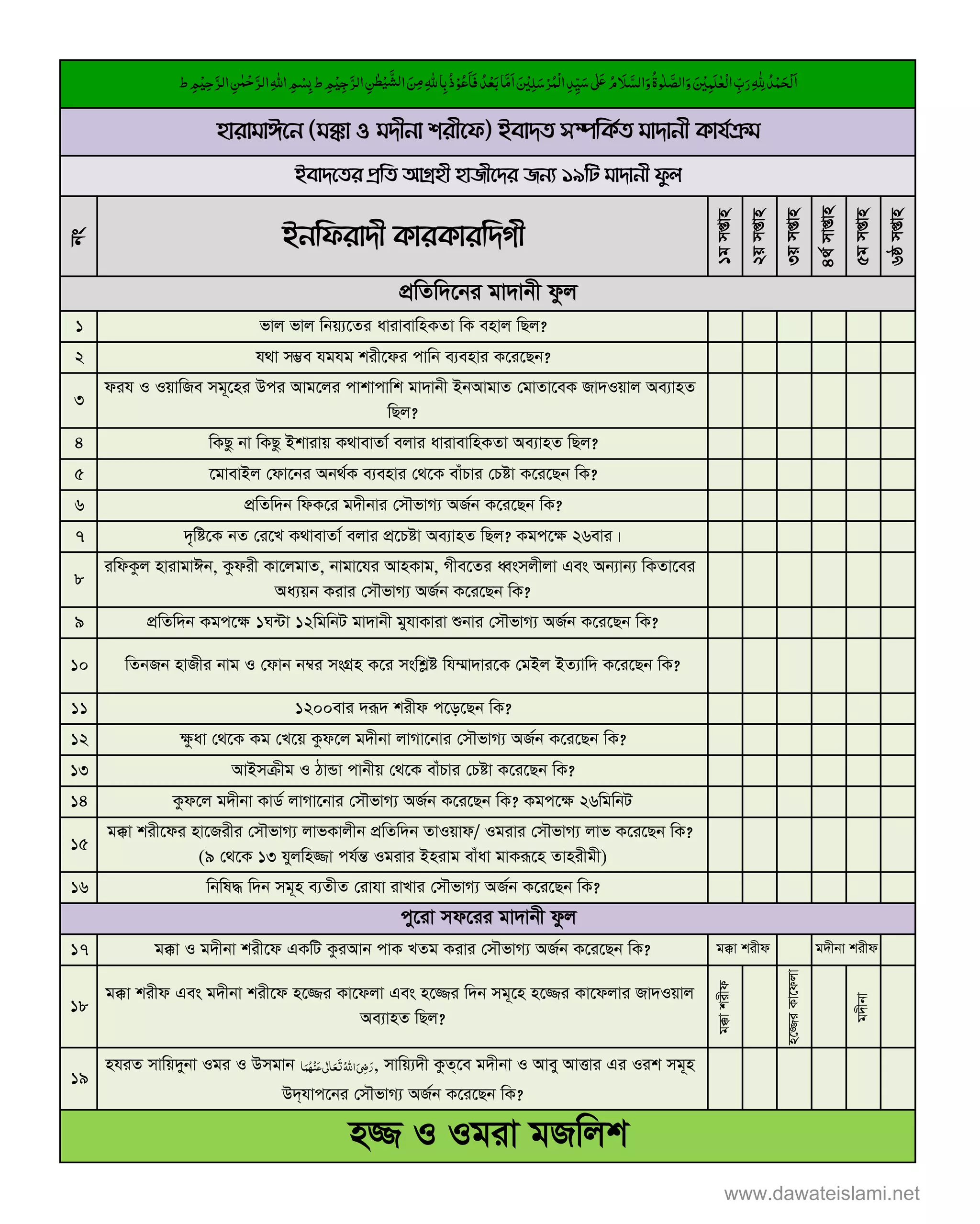 Hajion kay liay 19 madani phool.tamil (ஹரமைனுடைய இபாதத்தின் மதனி ...