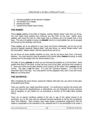 Hajj Umrah guide | PDF